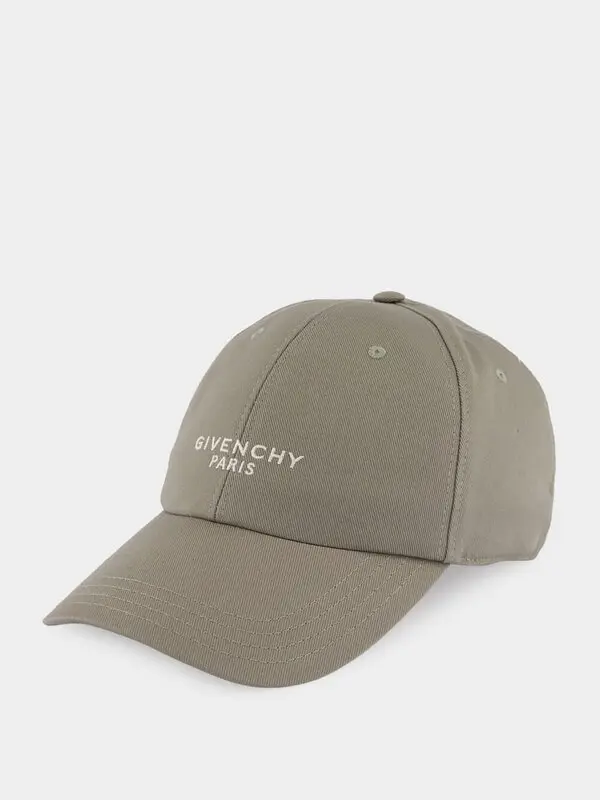 Givenchy Paris Embroidered Cap - Green
