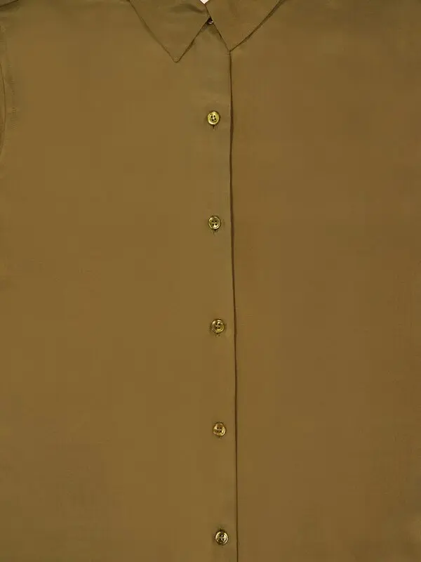 PAULA Ametista Fir Silk Shirt - Green