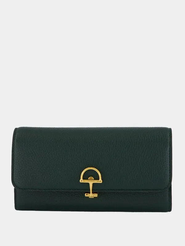 Gucci Half Horsebit Leather Continental Wallet