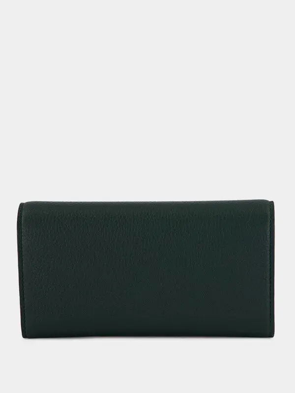 Gucci Half Horsebit Leather Continental Wallet