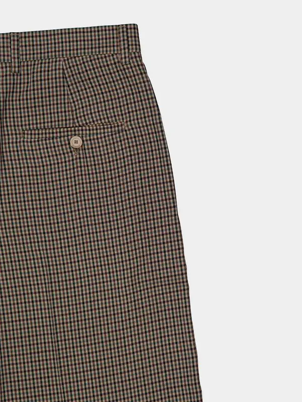 Balenciaga Checked Tailored Trousers - Green