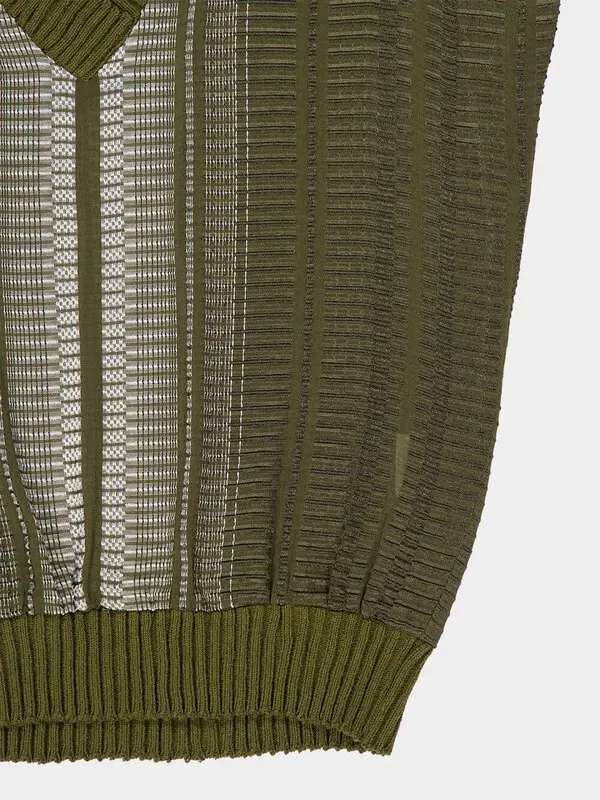 Zeus+dione Syros V-neck Silk Wool Top