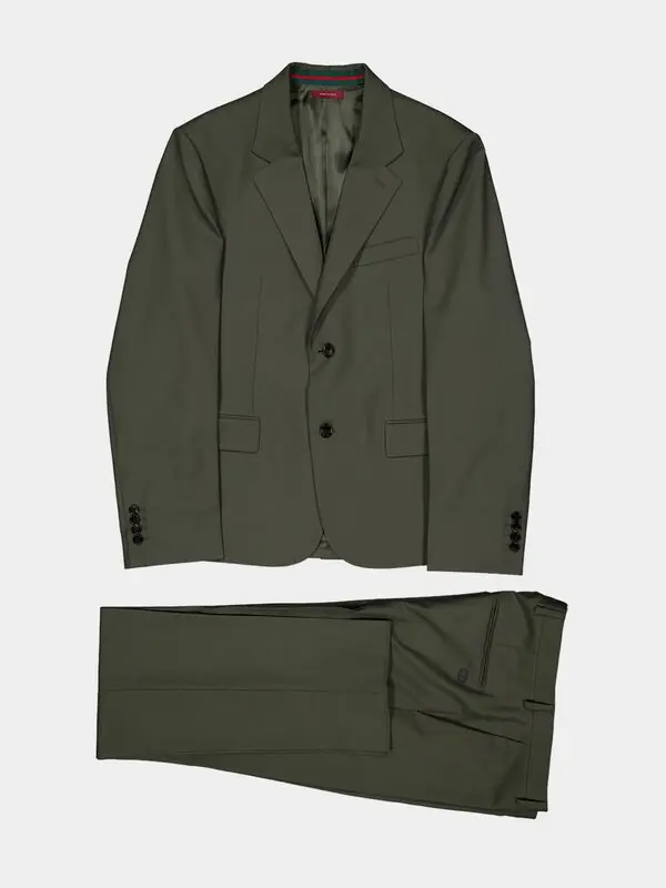 Gucci Dark Wool Suit - Green