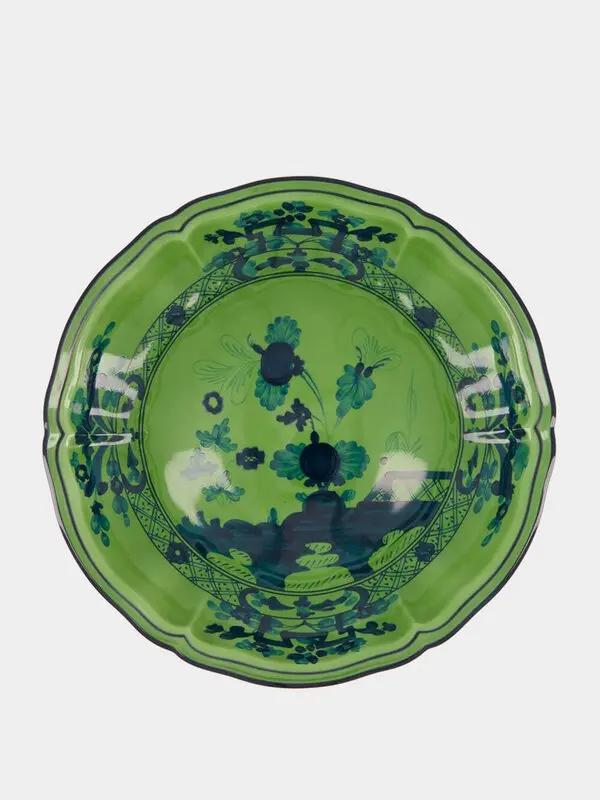 GINORI 1735 Oriente Italiano Porcelain Fruit Holder - Green