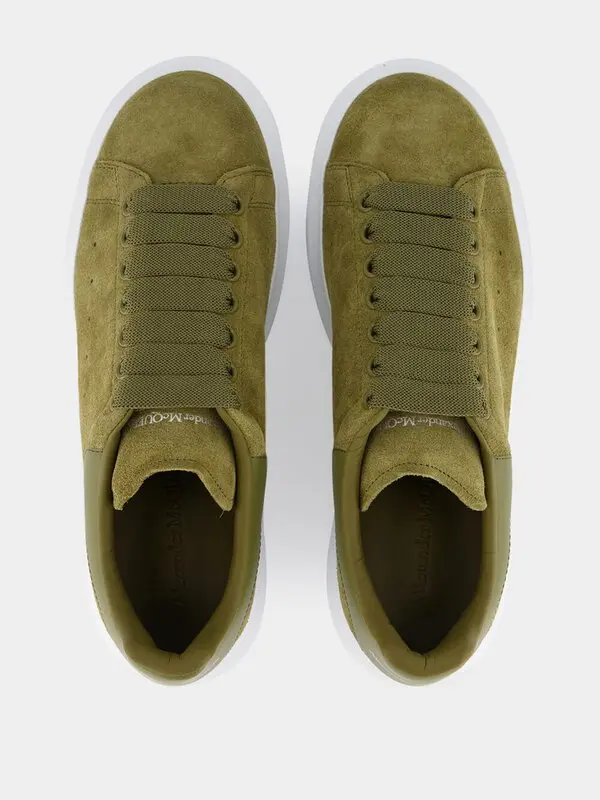 Alexander McQueen Oversized Suede Sneakers - Green