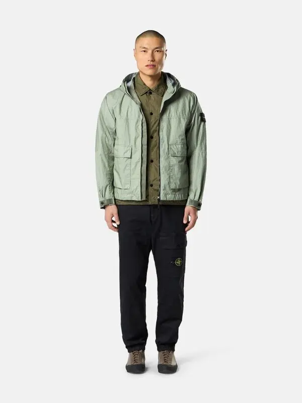 Stone Island Membrana 3l Tc Hooded Jacket - Green