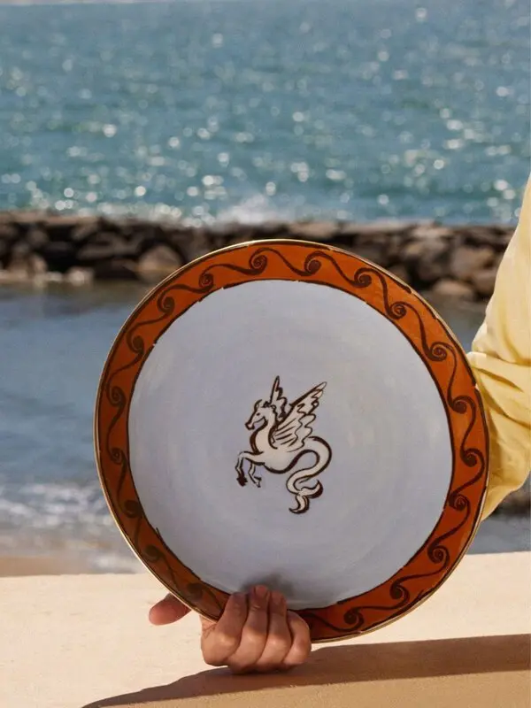 GINORI 1735 Il Viaggio Di Nettuno Centerpiece Plate - Multicolour