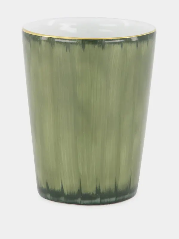 MARIE DAAGE Gobelet Ruban In Snake And Khaki - Green