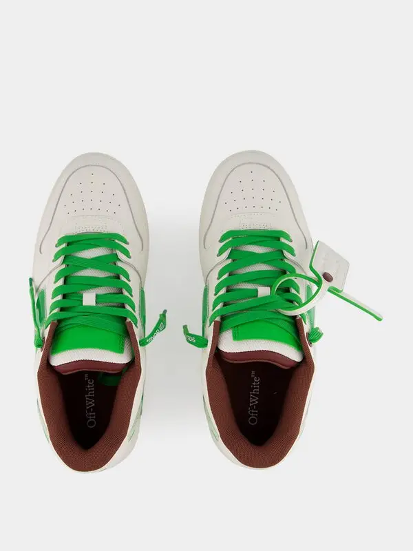 Off-White Out Of Office Leather Sneakers - Green