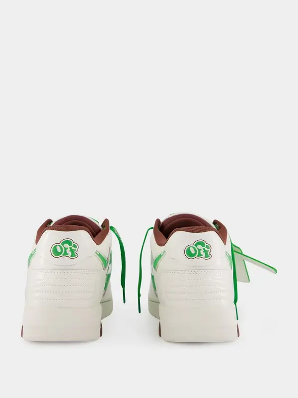 Off-White Out Of Office Leather Sneakers - Green