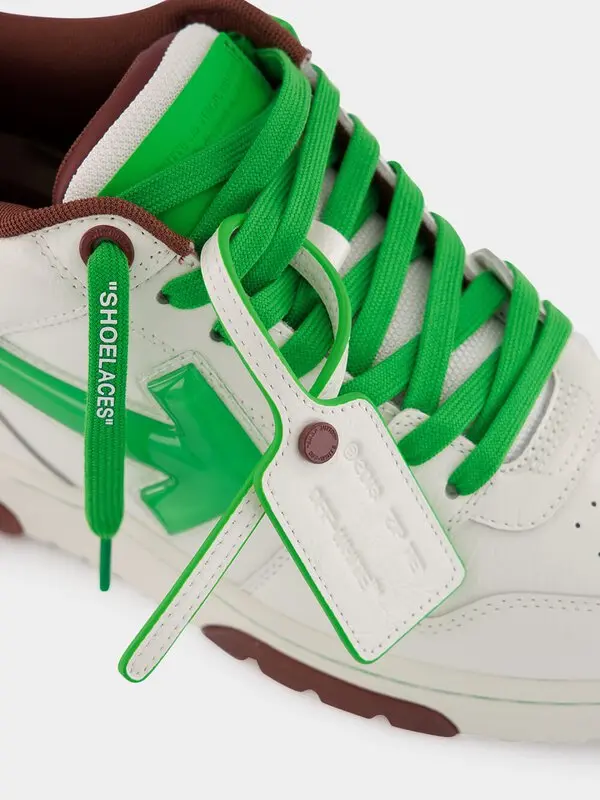 Off-White Out Of Office Leather Sneakers - Green