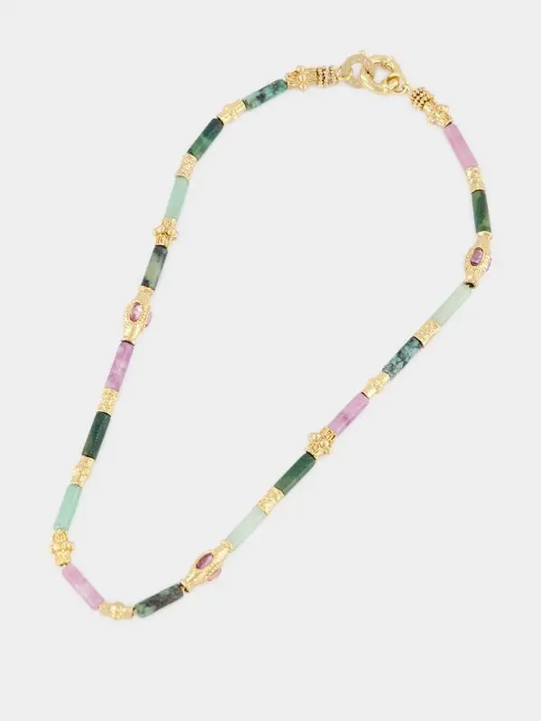 Gas Bijoux Kali Stone Necklace - Green