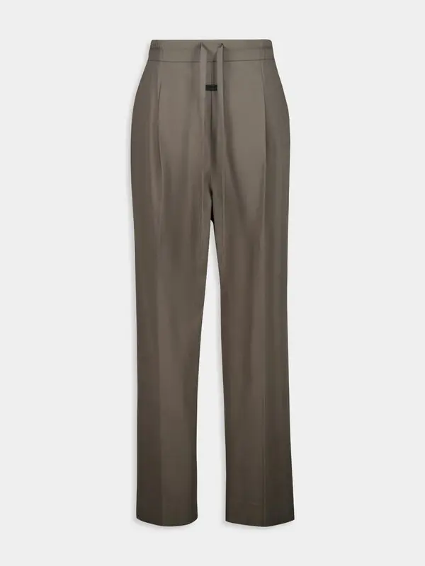 Fear Of God Cotton Lyocell Drawstring Trousers - Green