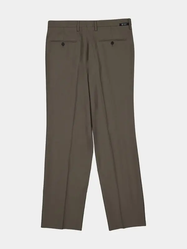 Prada Wide-leg Wool Trousers