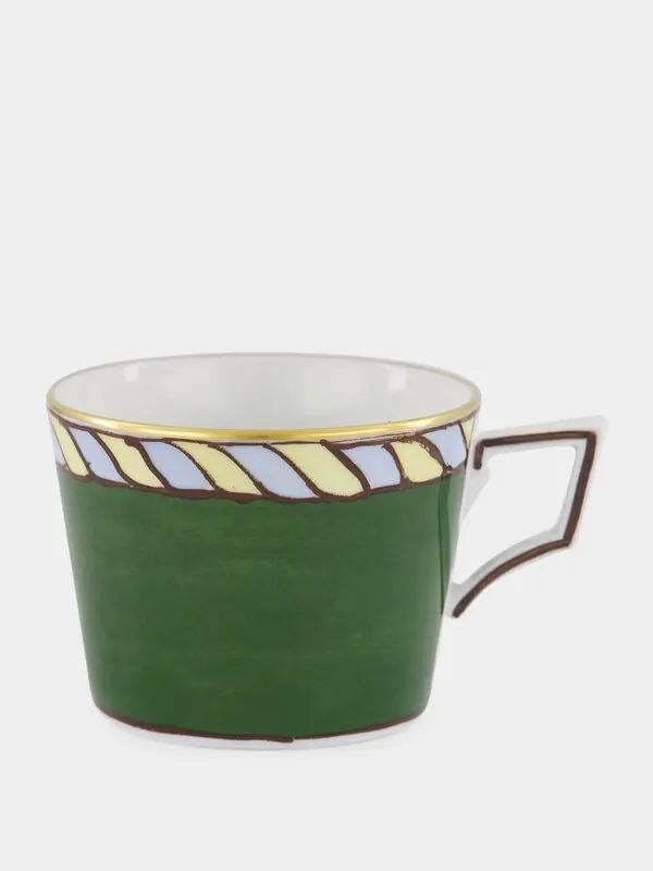 GINORI 1735 Il Viaggio Di Nettuno Tea Set - Green
