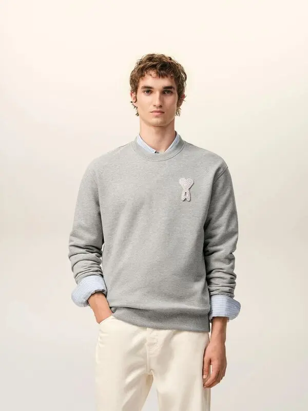 Ami De Coeur Cotton Sweatshirt - Grey