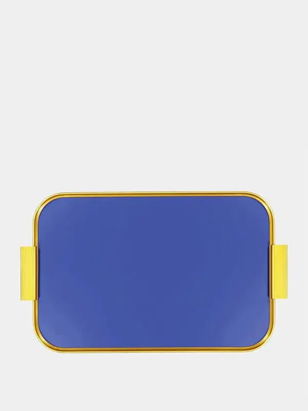 KAYMET Ribbed Tray - Gold