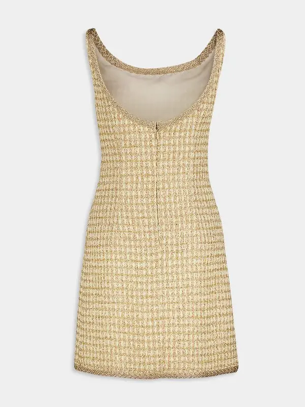 Miu Miu Sleeveless Check Mini Dress