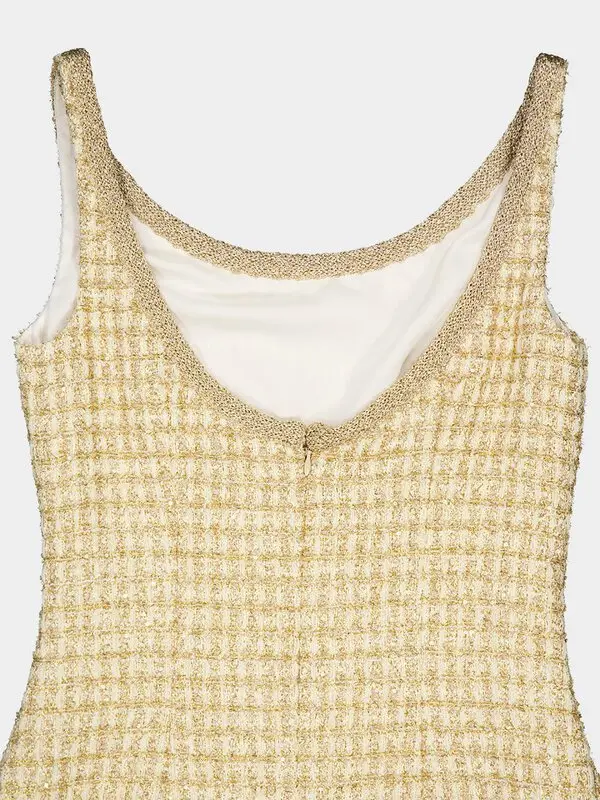 Miu Miu Sleeveless Check Mini Dress