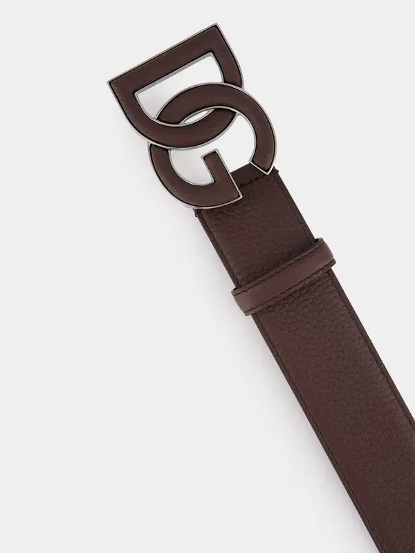 Dolce & Gabbana Deerskin-print Calfskin Belt