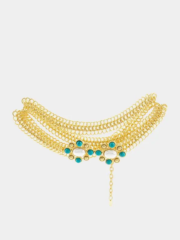 Sylvia Toledano Flower Chain Belt - Gold