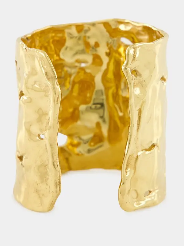 PAULA Smooth Organic Brass Cuff