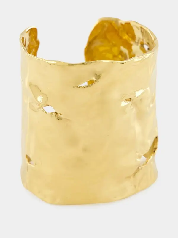 PAULA Smooth Organic Brass Cuff