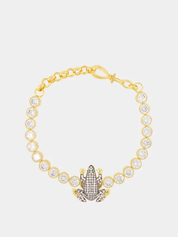 Begum Khan Frog Tennis Bracelet - Gold