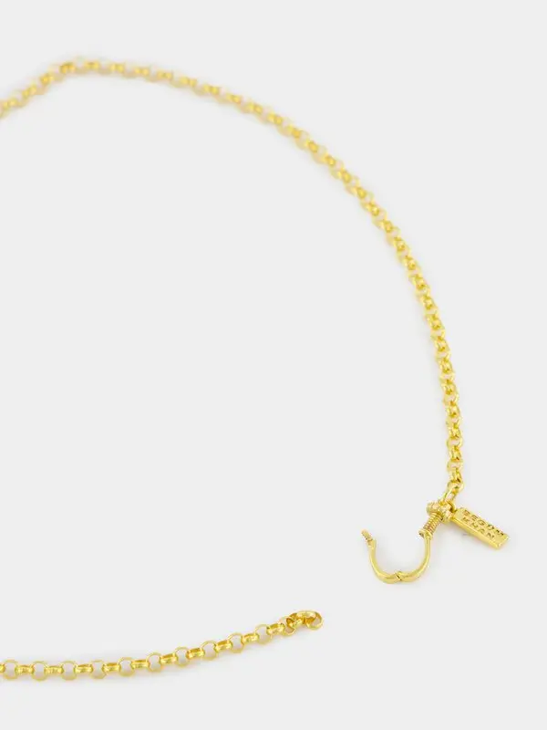 Begum Khan Croco Pendant Necklace