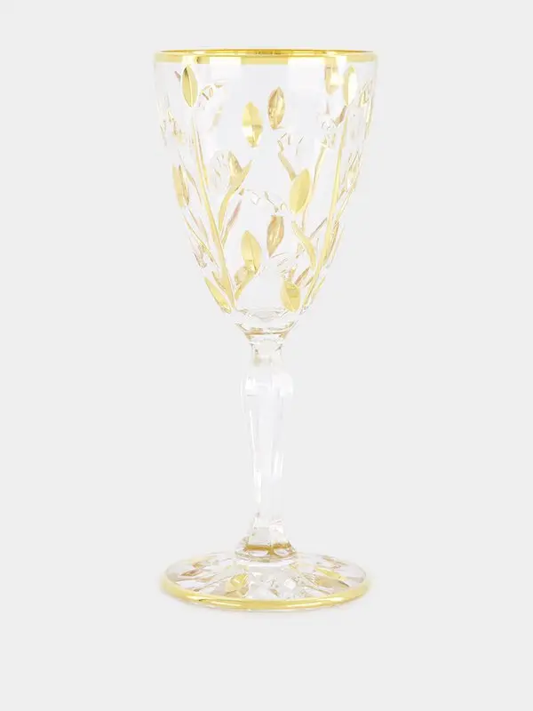 LES-OTTOMANS Wine Water Goblet - Gold