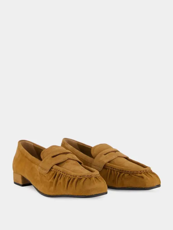 Prada Suede Loafers - Brown
