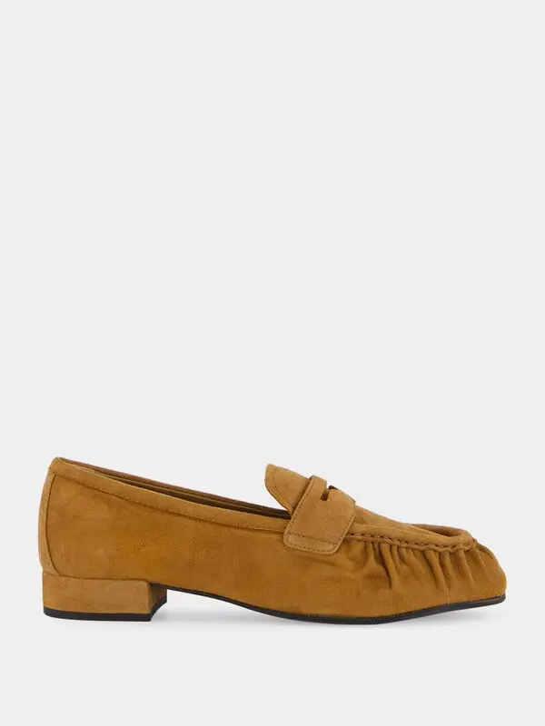 Prada Suede Loafers - Brown