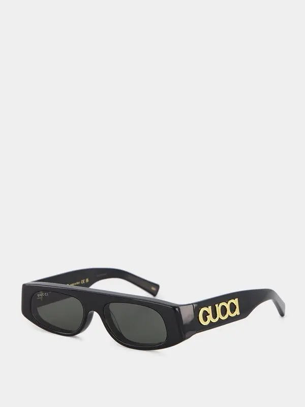 Gucci Geometric Frame Sunglasses