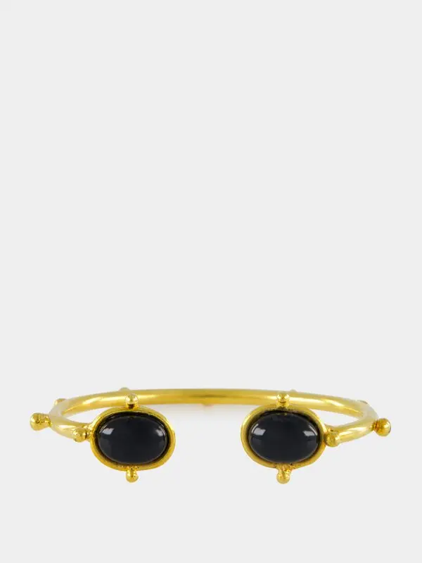 Sylvia Toledano Holis Black Onyx Bracelet - Gold