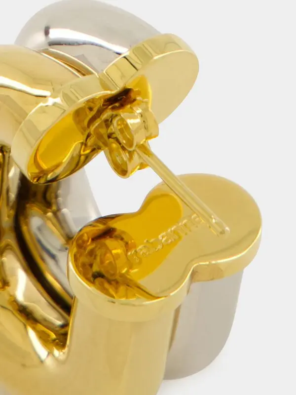 Rabanne Link Earrings - Gold