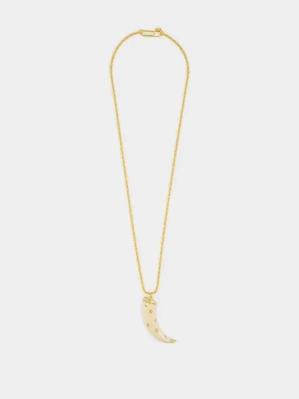 AURÉLIE BIDERMANN Caftan Moon Necklace - Gold