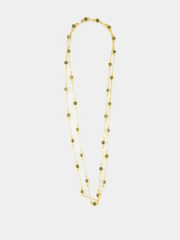 Sylvia Toledano Candies Labradorite Necklace - Gold