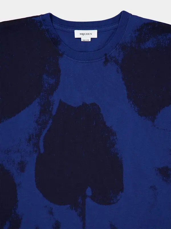 Alexander McQueen Black And Blue Engineered Skull T-shirt - Multicolour