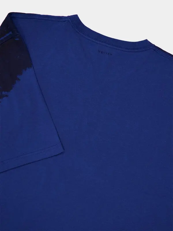 Alexander McQueen Black And Blue Engineered Skull T-shirt - Multicolour