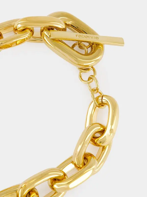 Rabanne Xl Link Necklace With Rhinestones