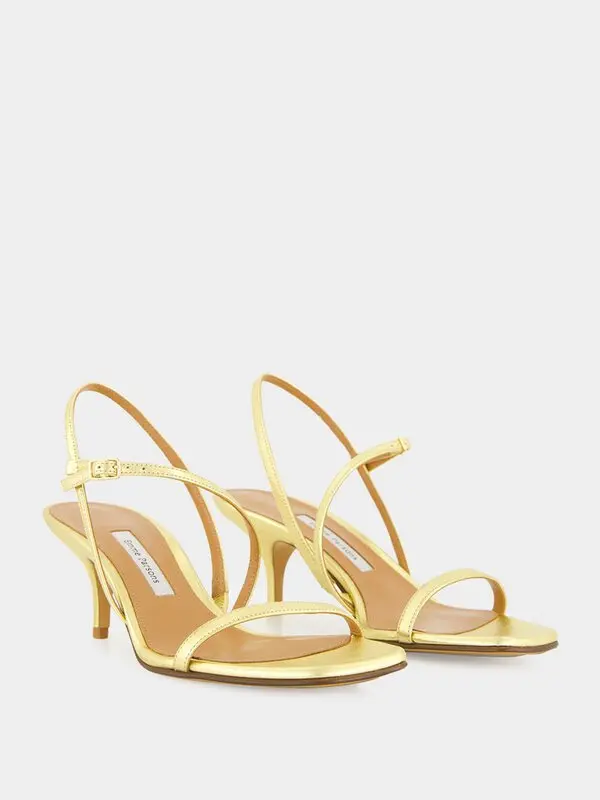 EMME PARSONS Washed Hugo Nappa Sandals - Gold
