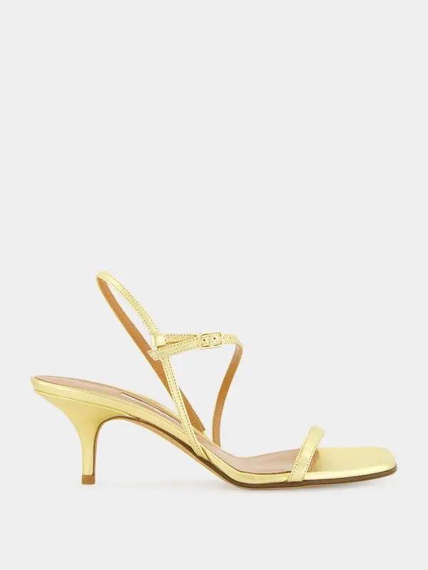 EMME PARSONS Washed Hugo Nappa Sandals - Gold