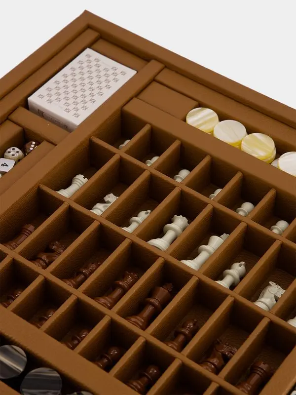 Hector Saxe Paris Leather Multi-game Box