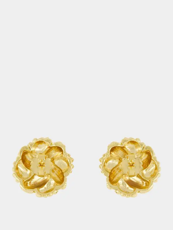 PAOLA SIGHINOLFI Ares 18k-plated Textured Stud Earrings