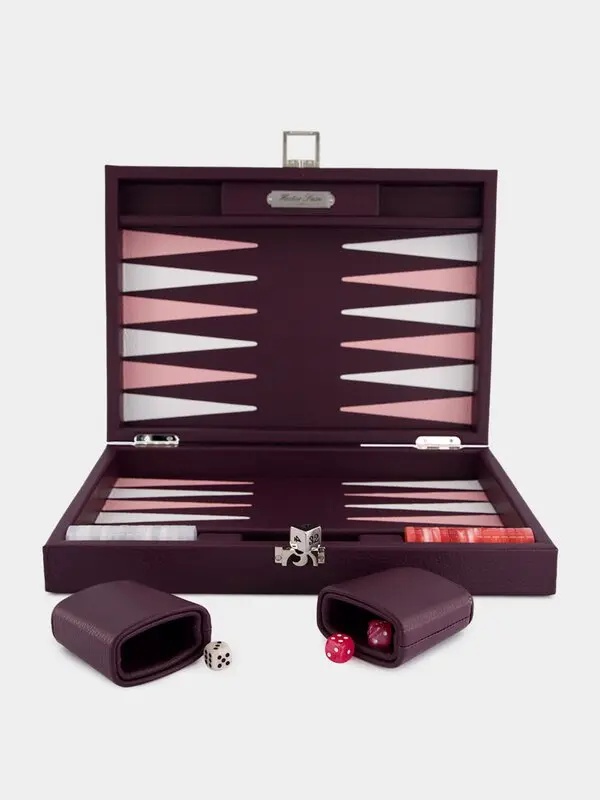 Hector Saxe Paris Baptiste Backgammon Set - Purple