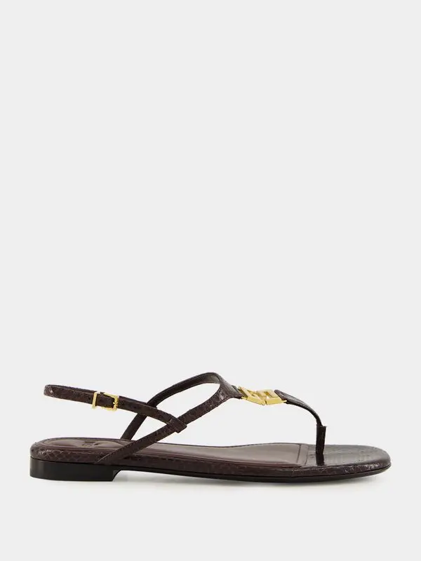 Fendi Ffold Ayers Flip-flops - Purple