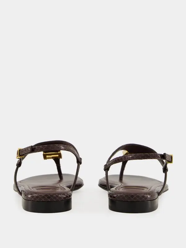 Fendi Ffold Ayers Flip-flops - Purple