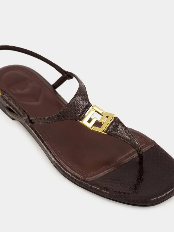 Fendi Ffold Ayers Flip-flops - Purple