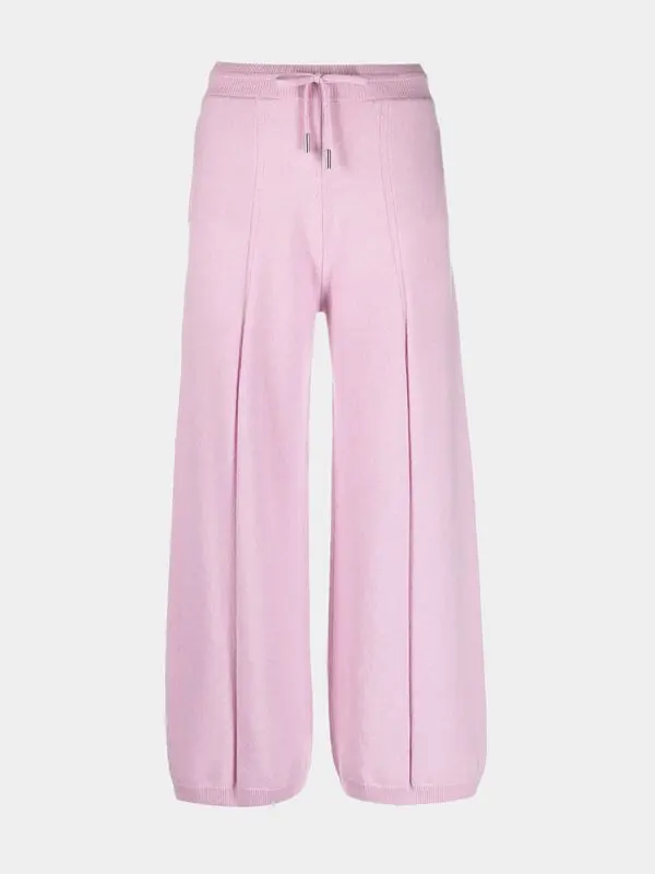 Stella McCartney Cropped Cashmere Blend Trousers - Pink