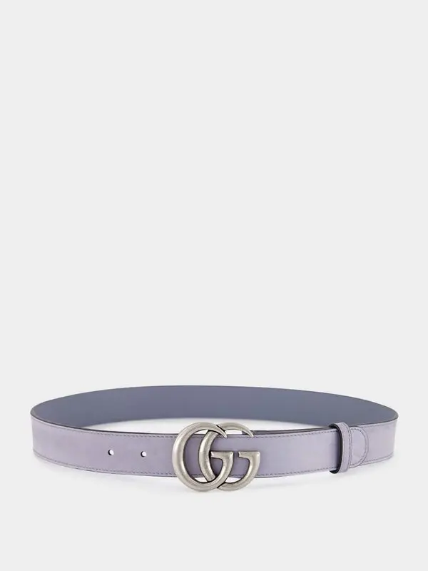 Gucci Gg Marmont Thin Belt - Purple